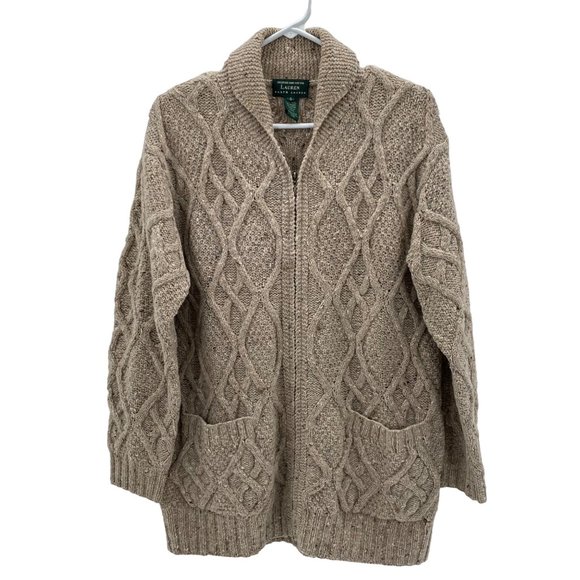 Lauren Ralph Lauren | Sweaters | Lauren Ralph Lauren 0 Wool Full Zip ...